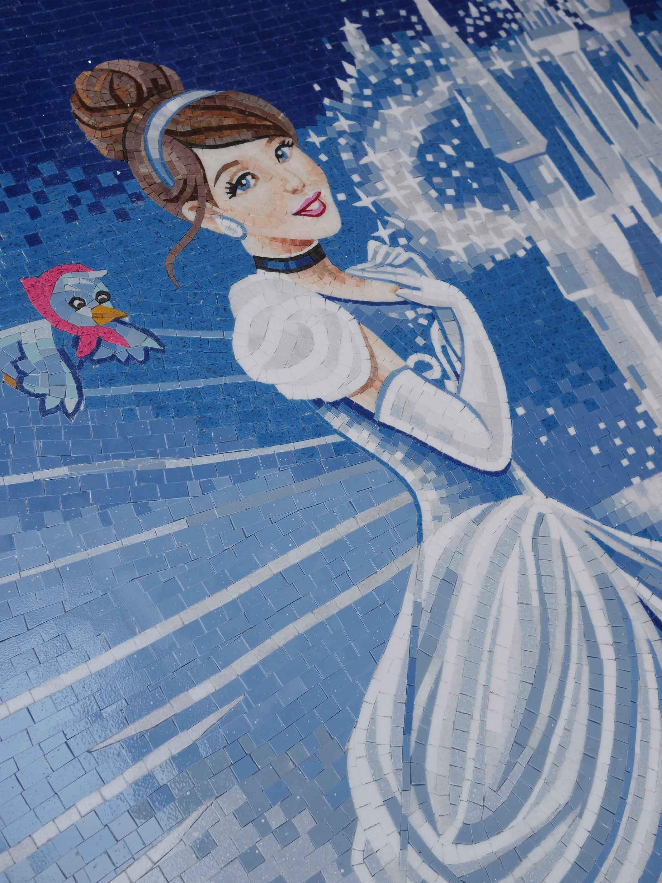 Customized Disney Mosaic Cinderella Wall Art for Children Bedroom ...