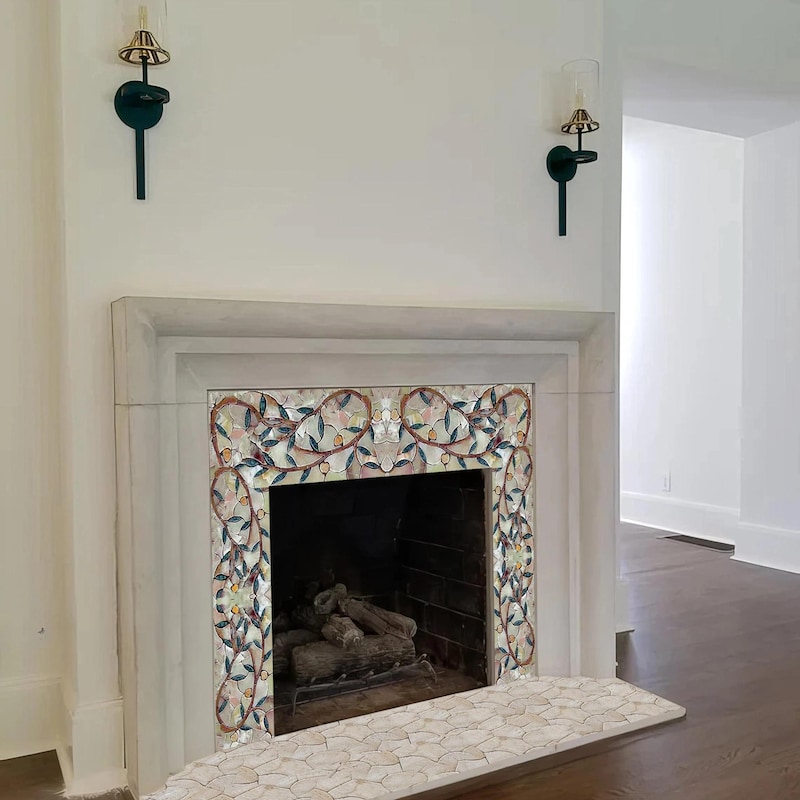Floral Fireplace Border - Etsy