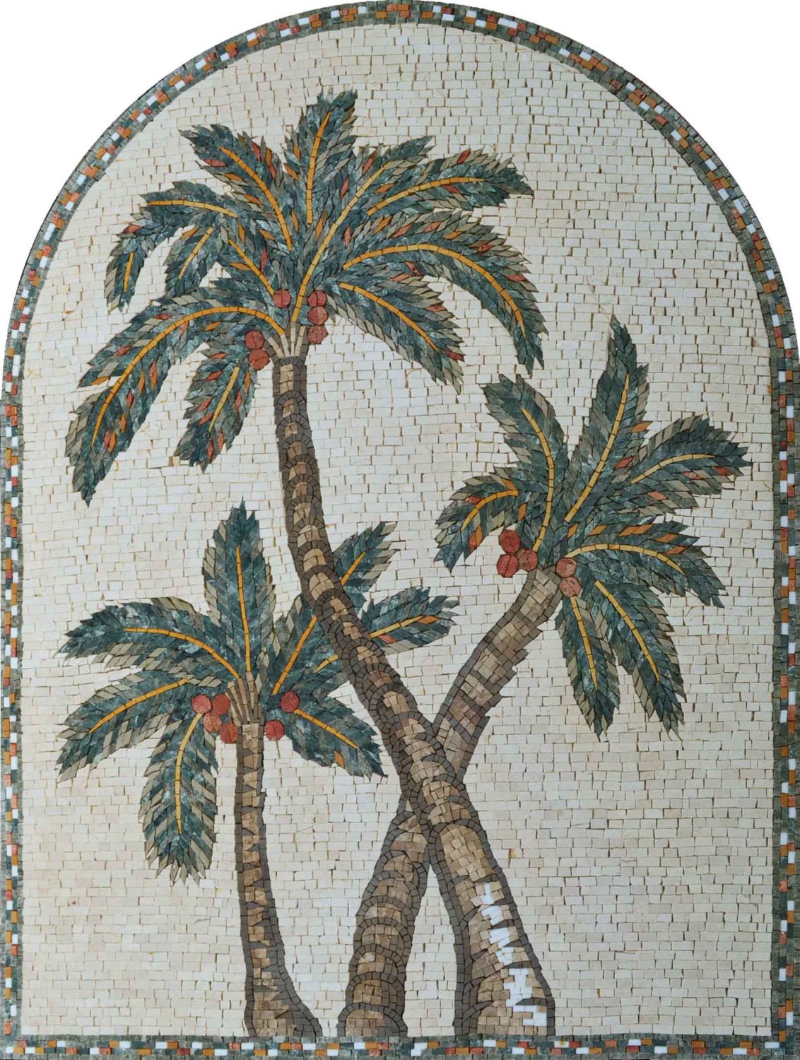 Mosaic Tile Patterns - Leaf of Palm Trees - Etsy