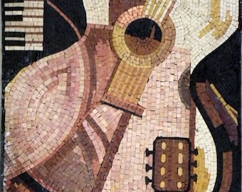 Mosaic Guitar Art | Etsy