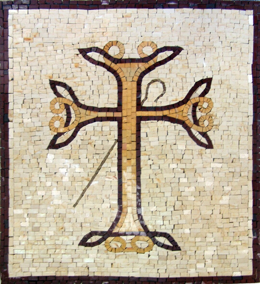 Cross Marble Mosaic - Etsy