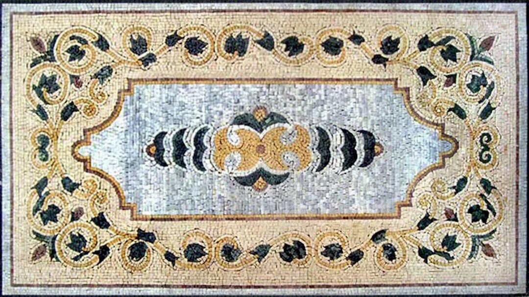 Geometric Mosaic Design Artwork Inlay - Etsy