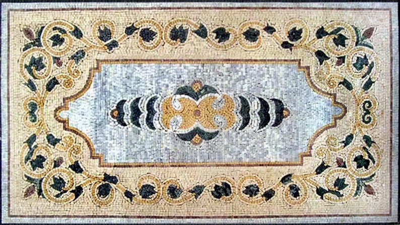 Geometric Mosaic Design Artwork Inlay - Etsy