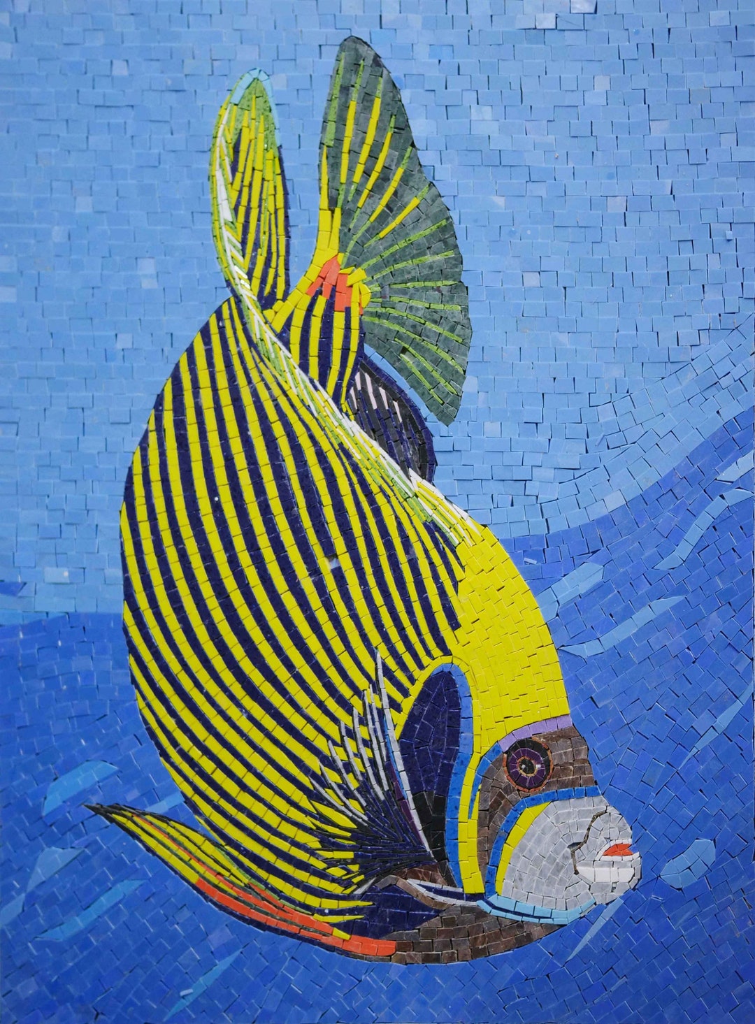 Queen Angel Fish Mosaic Art - Etsy