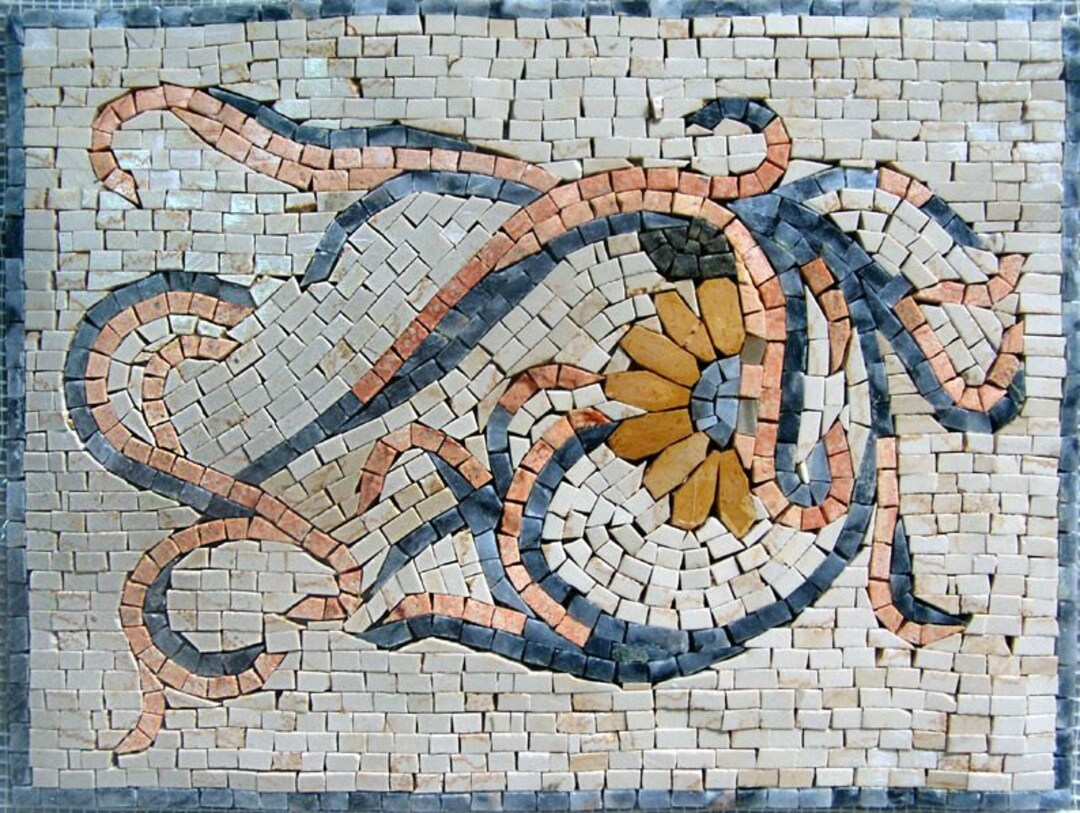 Mosaic Designs - Abstract Sunlight Flower - Etsy