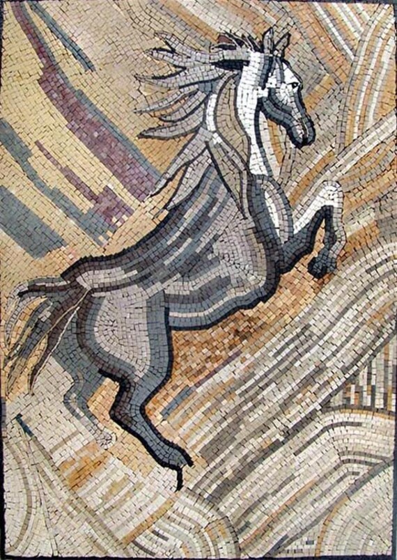 Horse Mosaic Mosaic Artwork | Etsy