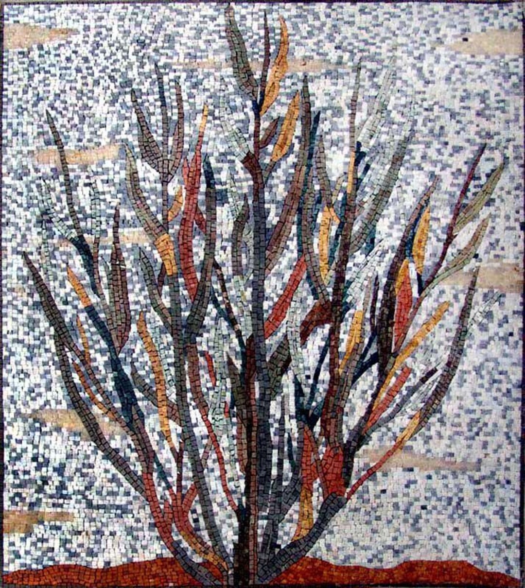 The Autumn Tree Mosaic Art - Etsy