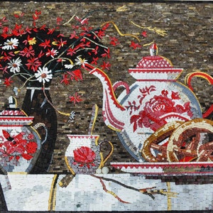 Mosaic Designs- Pink Tea Kettle - Etsy