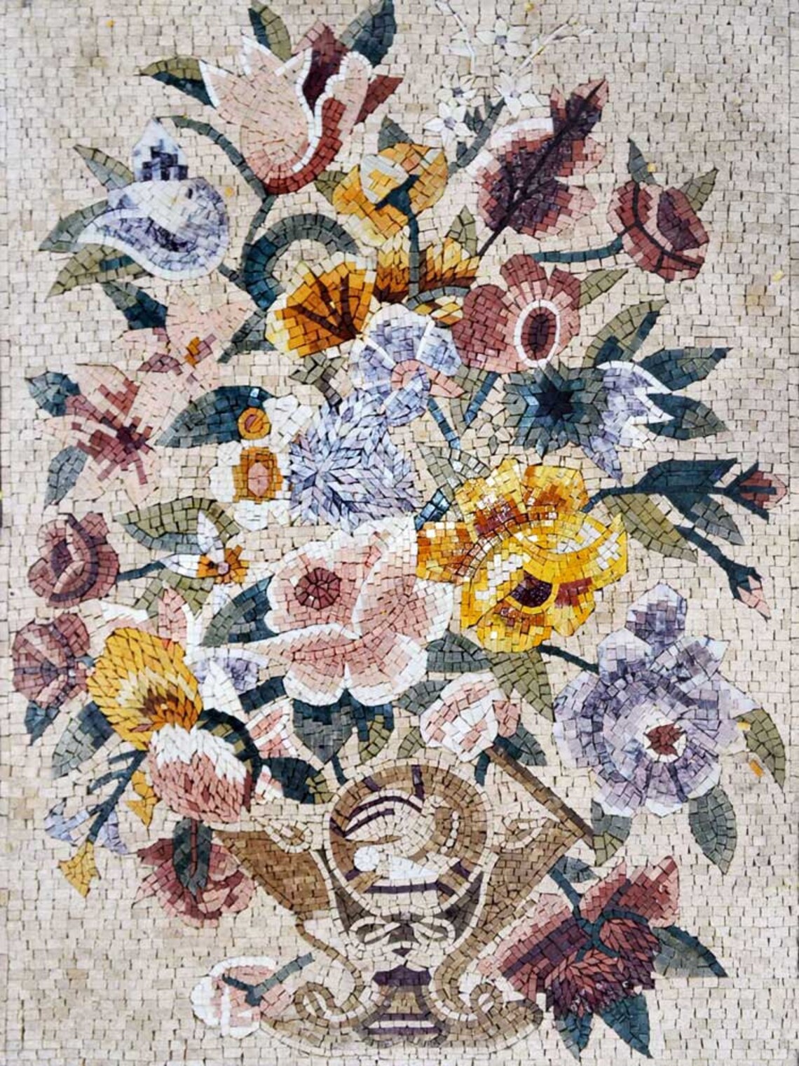 Artfully Arranged Mosaic-blushing Flowers - Etsy