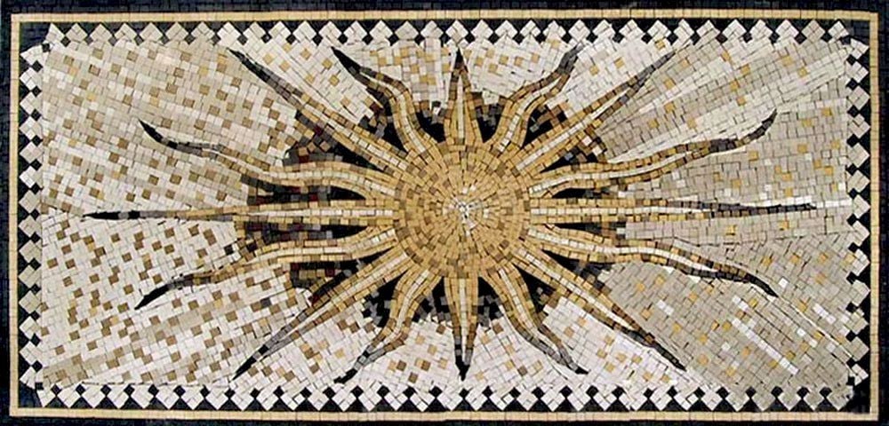 Rectangular Geometric Mosaic - Saule - Etsy