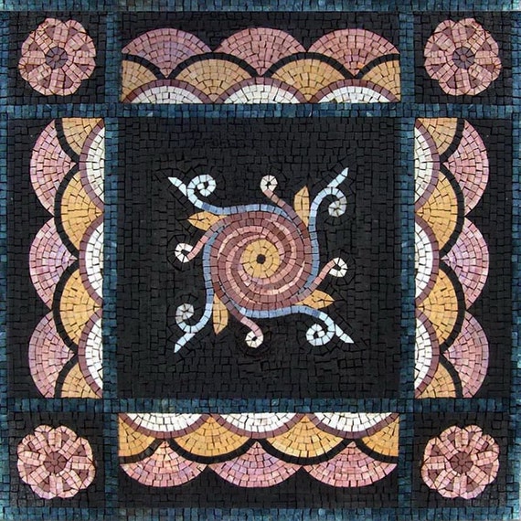 Geometric Mosaic Square Jaci | Etsy