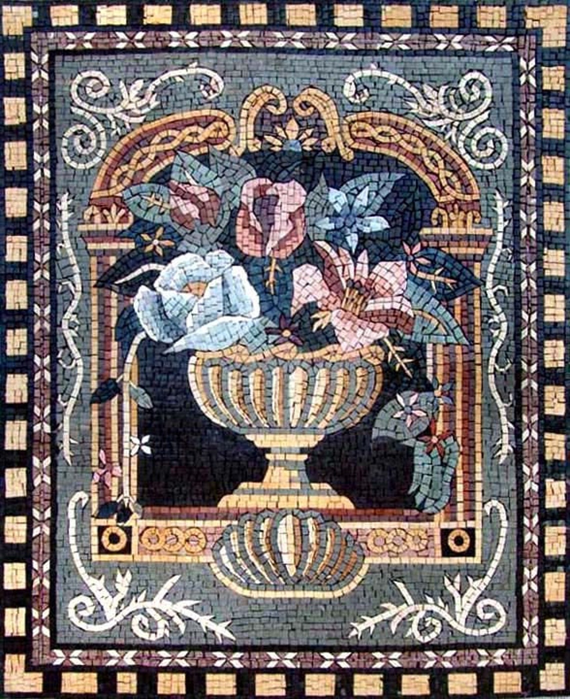 The Trinity Roman Mosaic Flowers - Etsy