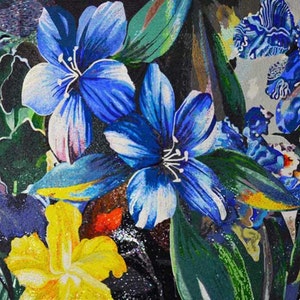 Multicolor Glass Mosaic Flowers - Etsy