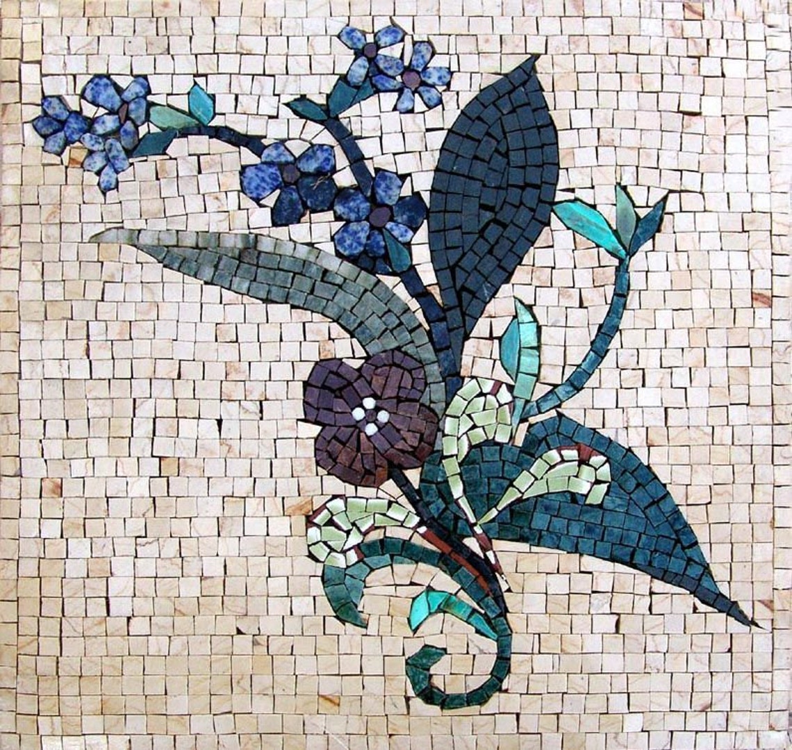 Flower Mosaic Violet - Etsy