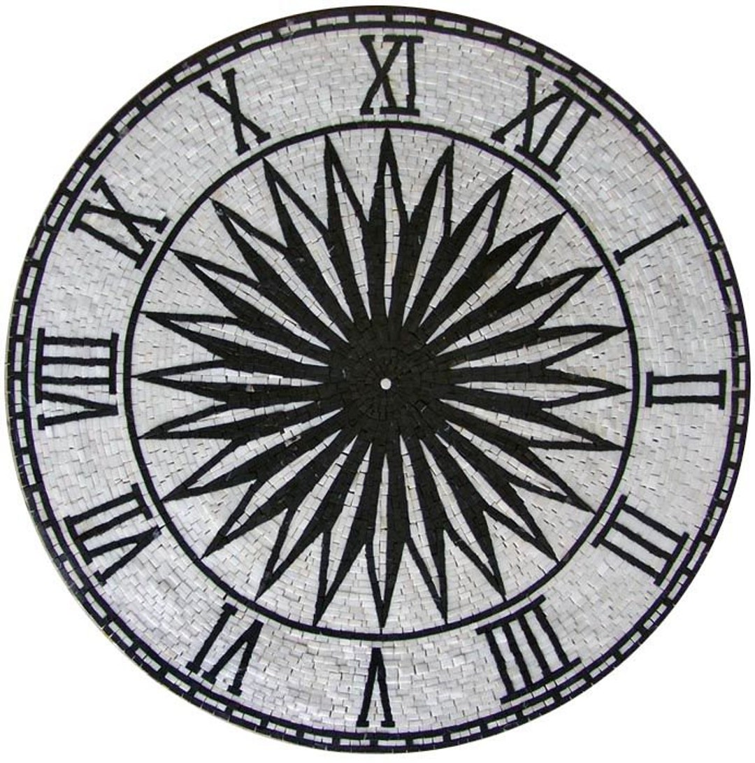 Mosaic Compass - Roman Numerals Tempo - Etsy