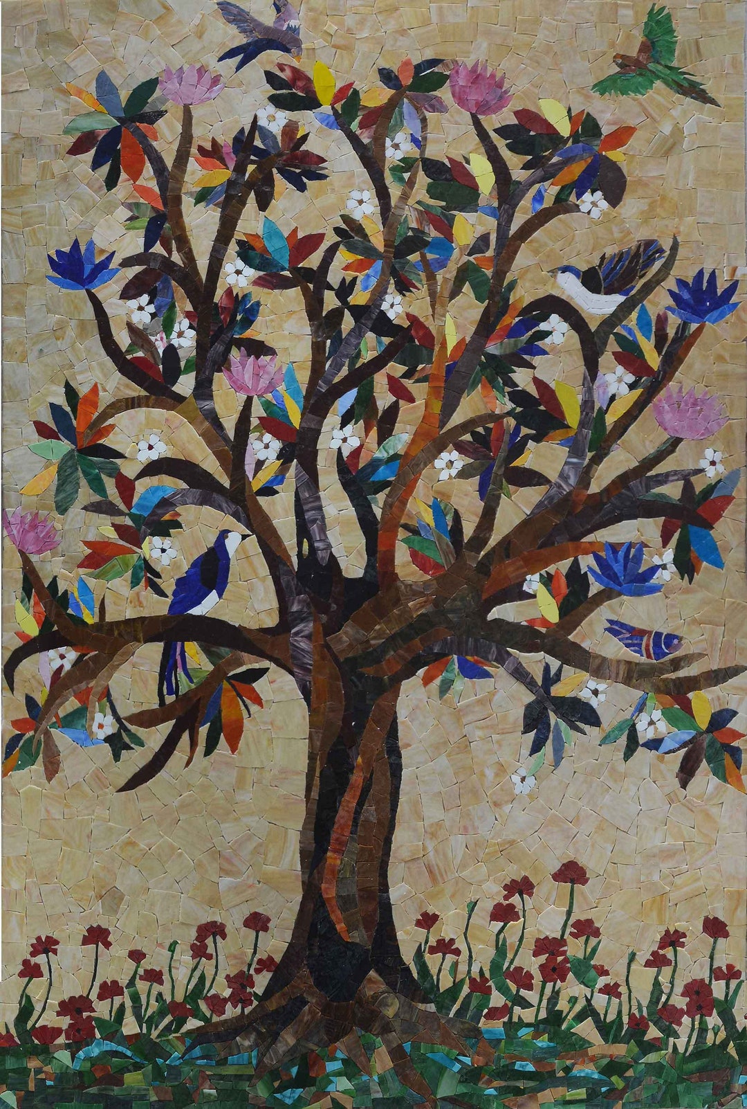 Stone Art Mosaic - Tree of Nature - Etsy