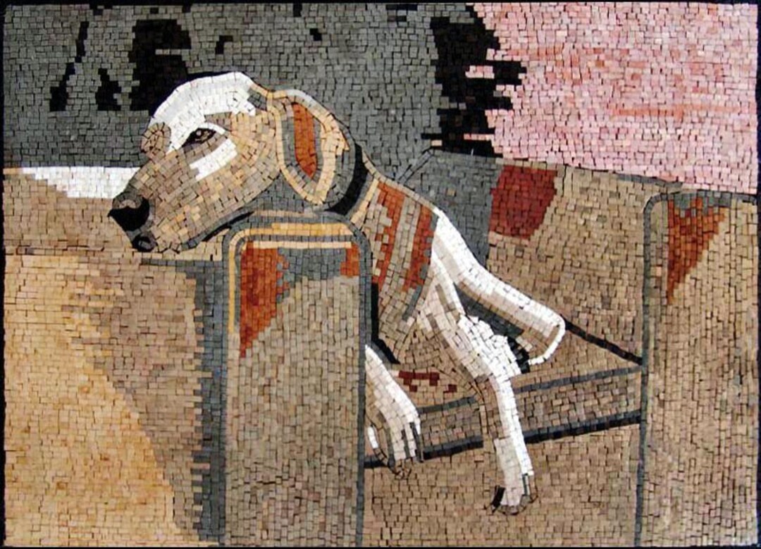 Dog Mosaic - Marble Mosaic - Etsy