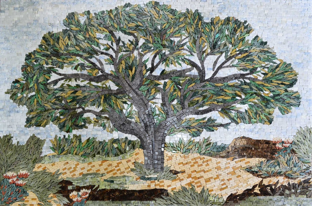 Giant Mosaic Tree - Mosaic Art - Etsy