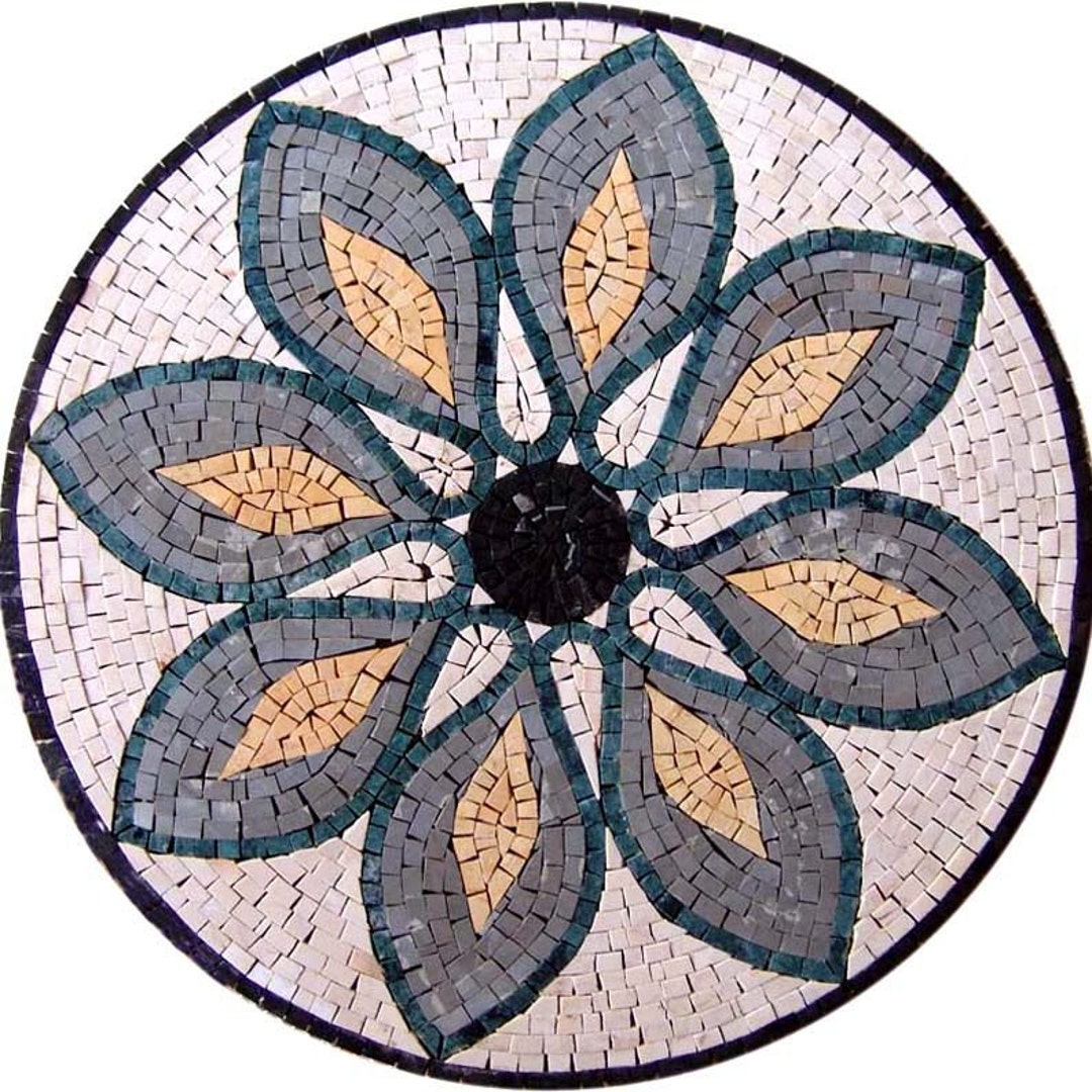 Mosaic Flower Medallion - Valeria - Etsy