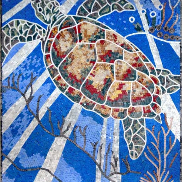 Turtle Mosaic - Etsy