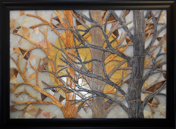 Spectacular Tree Mosaic Glass Patterns - Etsy