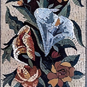 Carnation Flower Arrangement Mosaic Art - Etsy