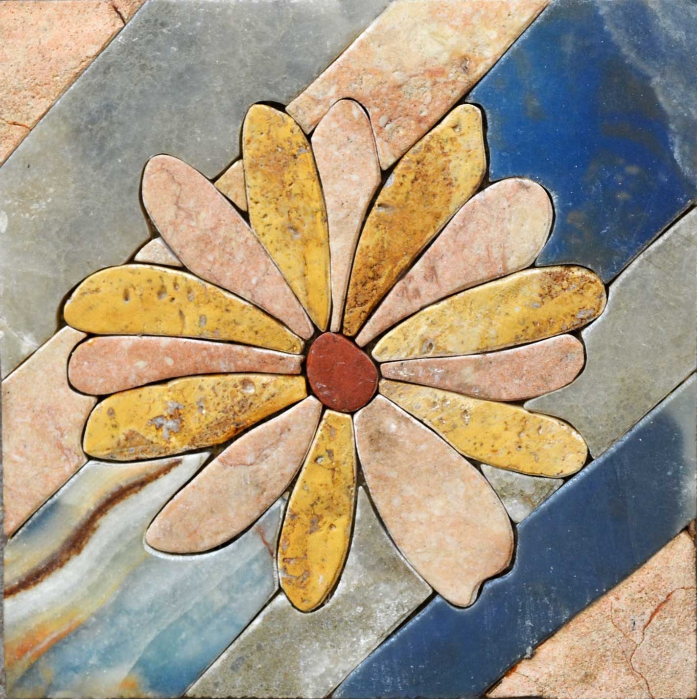 Colorful Abstract Mosaic Daisy Flower - Etsy
