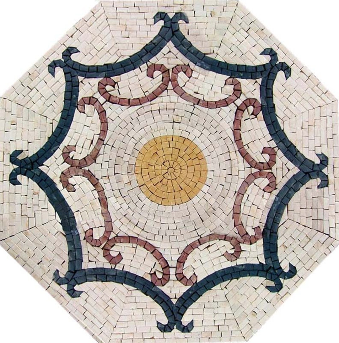 Octagon Marble Mosaic - Yumn - Etsy