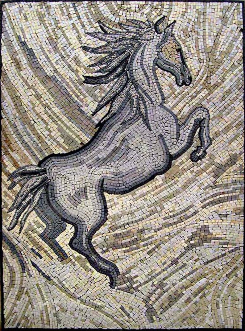 Horse Mosaic Artwork - Mosaic Wall Art - Etsy