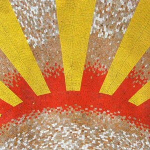 Sunburst Mosaic Decorative Art - Etsy