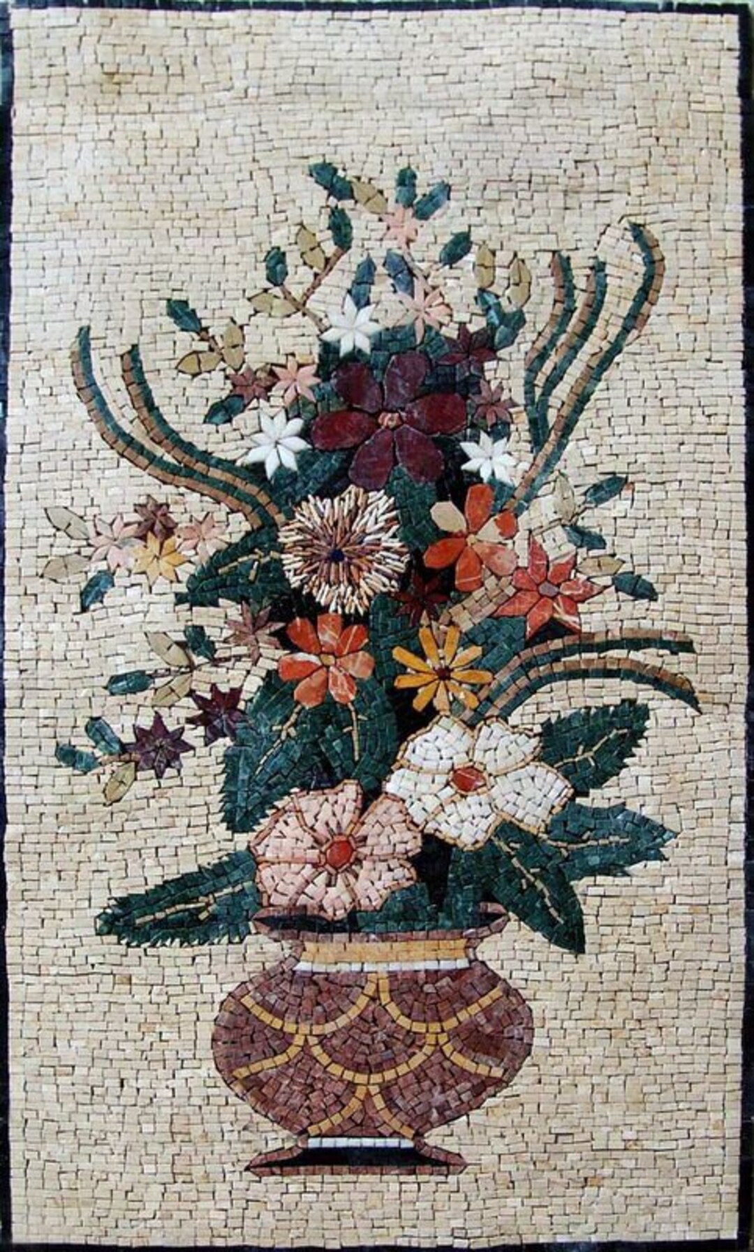 Flower Mosaic Art - Etsy