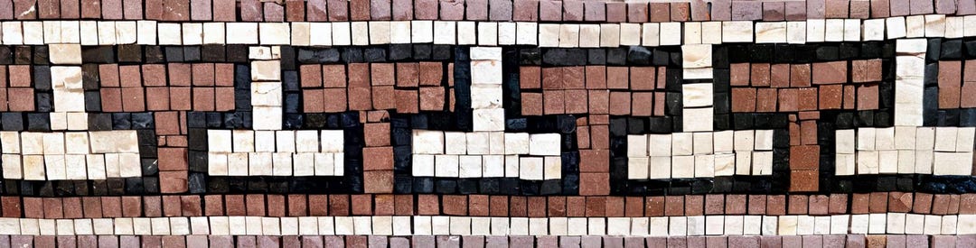 Geometric Mosaic Frieze - the Flintstones - Etsy
