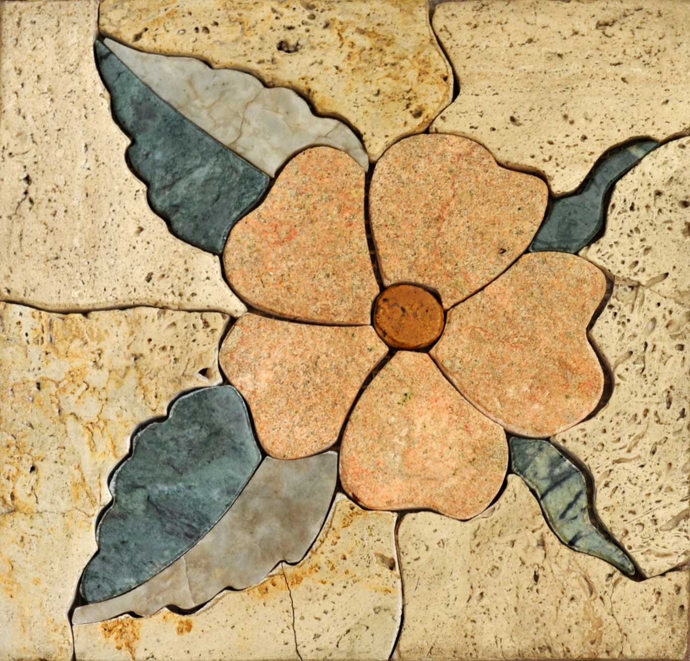Beautiful Flower Stone Mosaic - Etsy