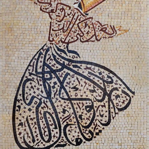 Religious Mosaic - Islamic Calligraphy Folklore Figure - Etsy UK