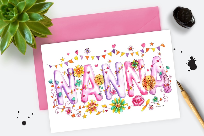 Printable Nanna Card Download. | Etsy