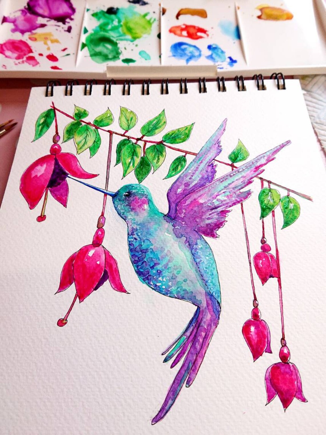 Printable Humming Bird Print, Download, - Etsy