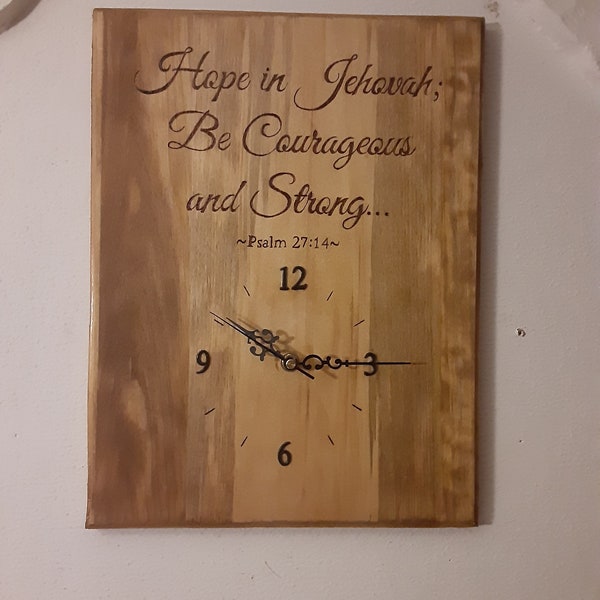 Scripture Wall Clock - Etsy