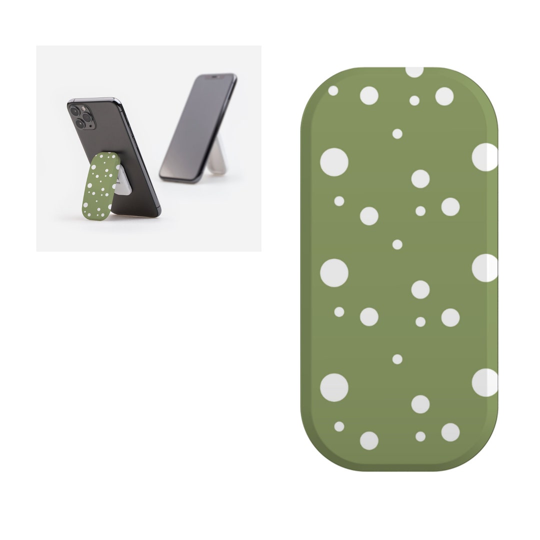 Olive Green Dotty Phone Grip Stand Smartphone Grip iPhone - Etsy