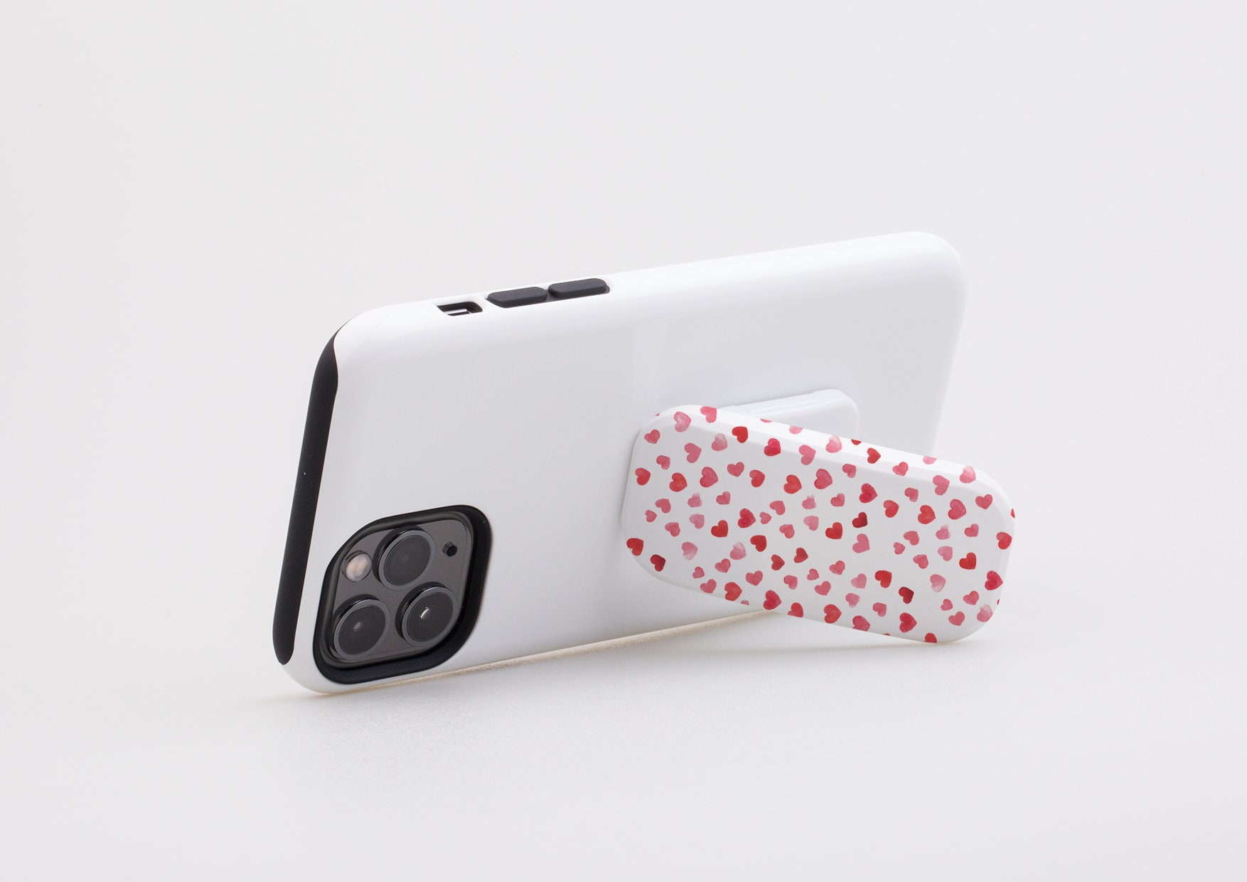 Watercolour Heart Pattern Phone Grip, Smartphone Grip, iPhone Grip ...