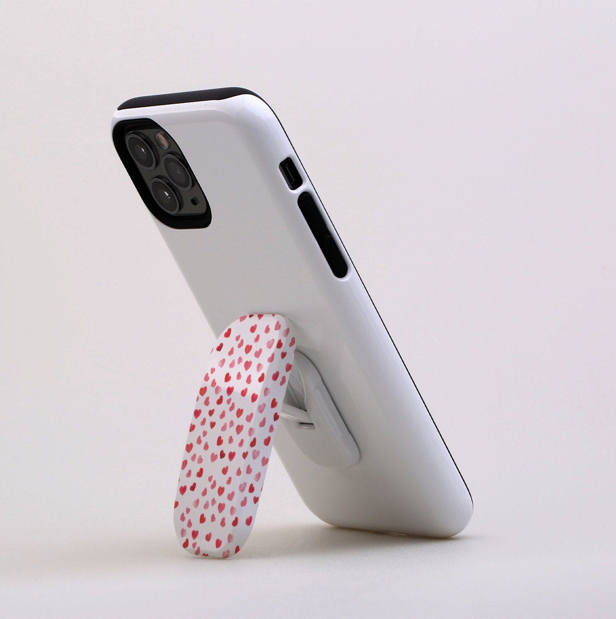 Watercolour Heart Pattern Phone Grip, Smartphone Grip, iPhone Grip ...