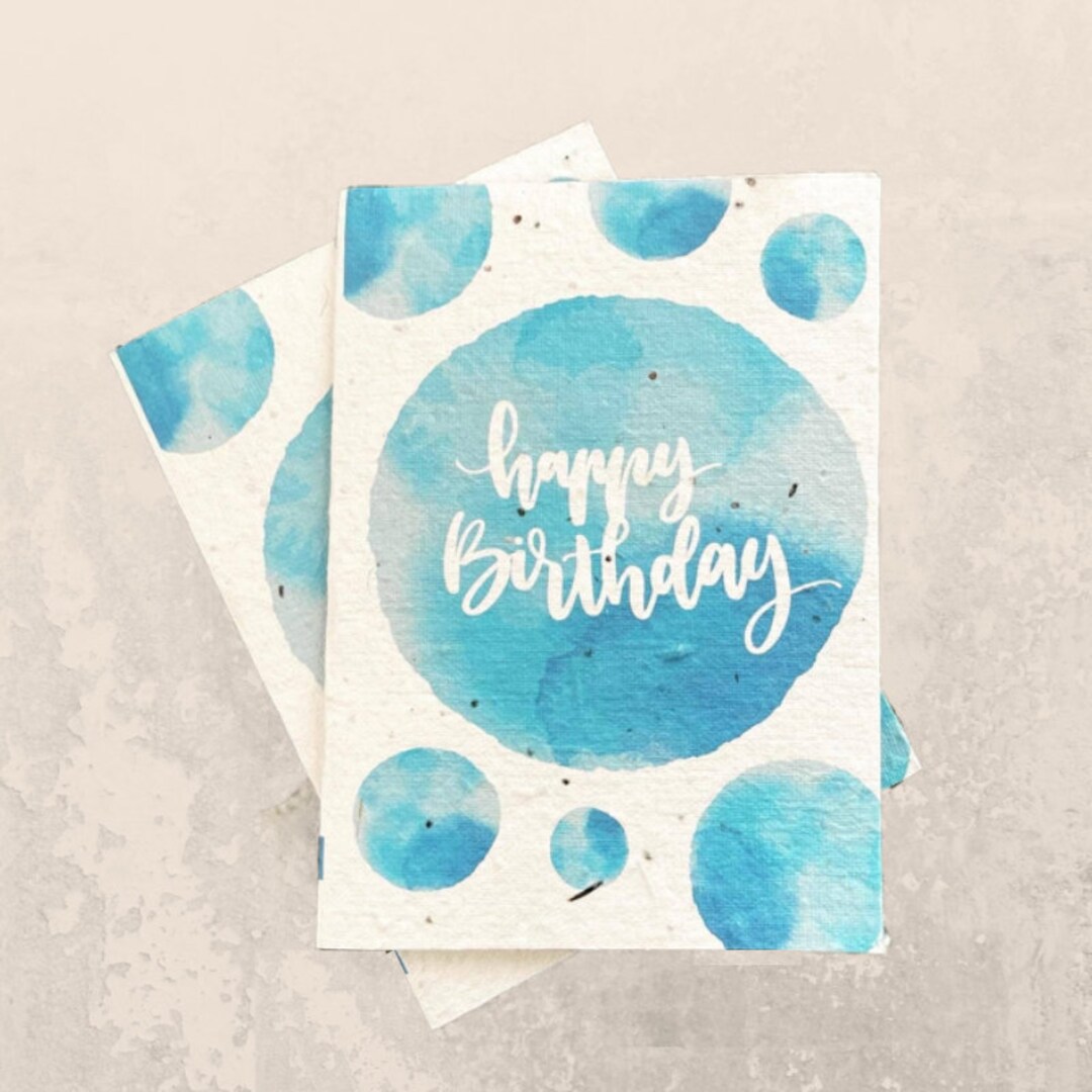 Plantable Seed Greeting Cards, Happy Birthday, Thank You, Valentine's ...