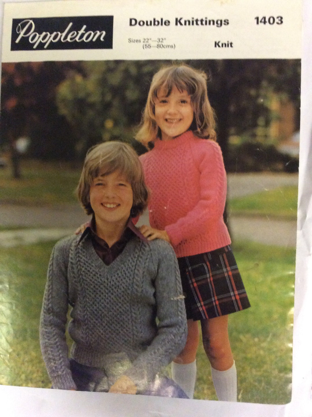 Vintage, Poppleton Dk Knitting Pattern, 1403, Freepost U.K - Etsy