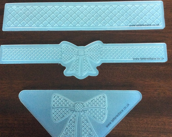 Tattered Lace 8” Borders and Bows, Embossing Folder , Freepost U.K - Etsy