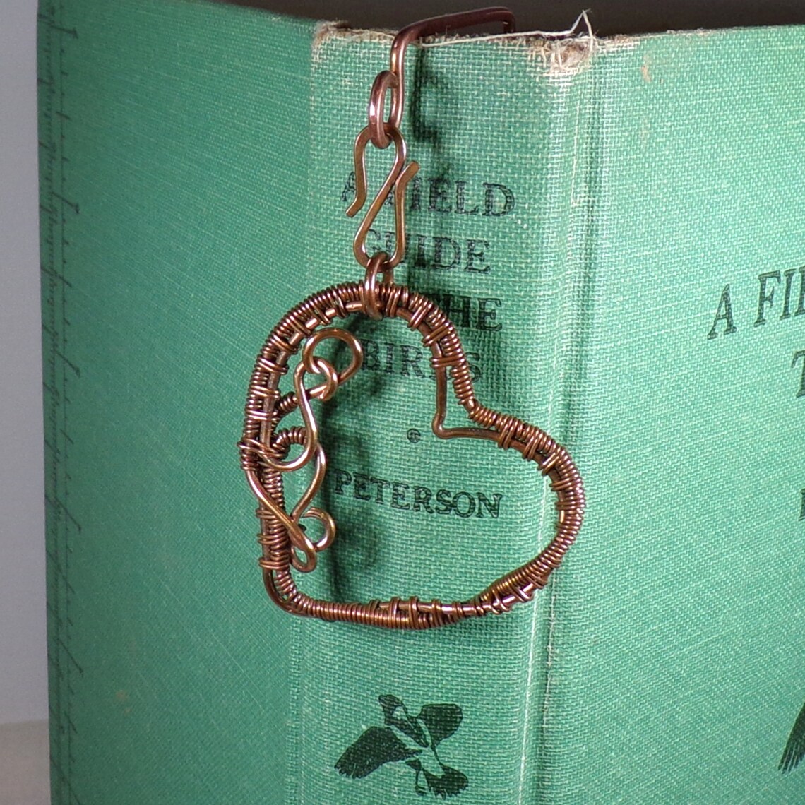 Twisted Heart Filigree Pendant. Copper Wire Weave and Romantic Swirls ...