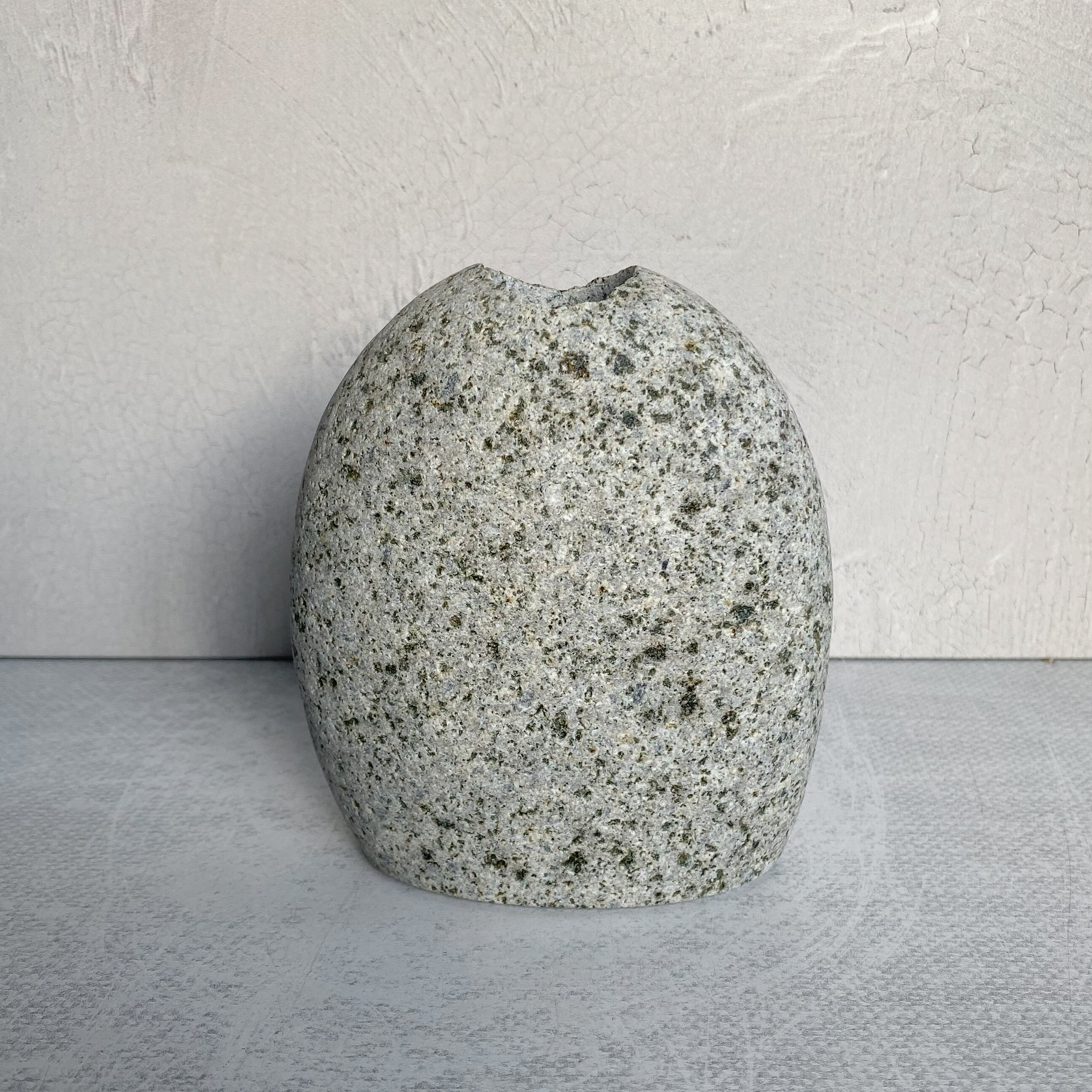 Natural Beach Stone Vase Flower Bud Arrangement Holder Functional Rock ...