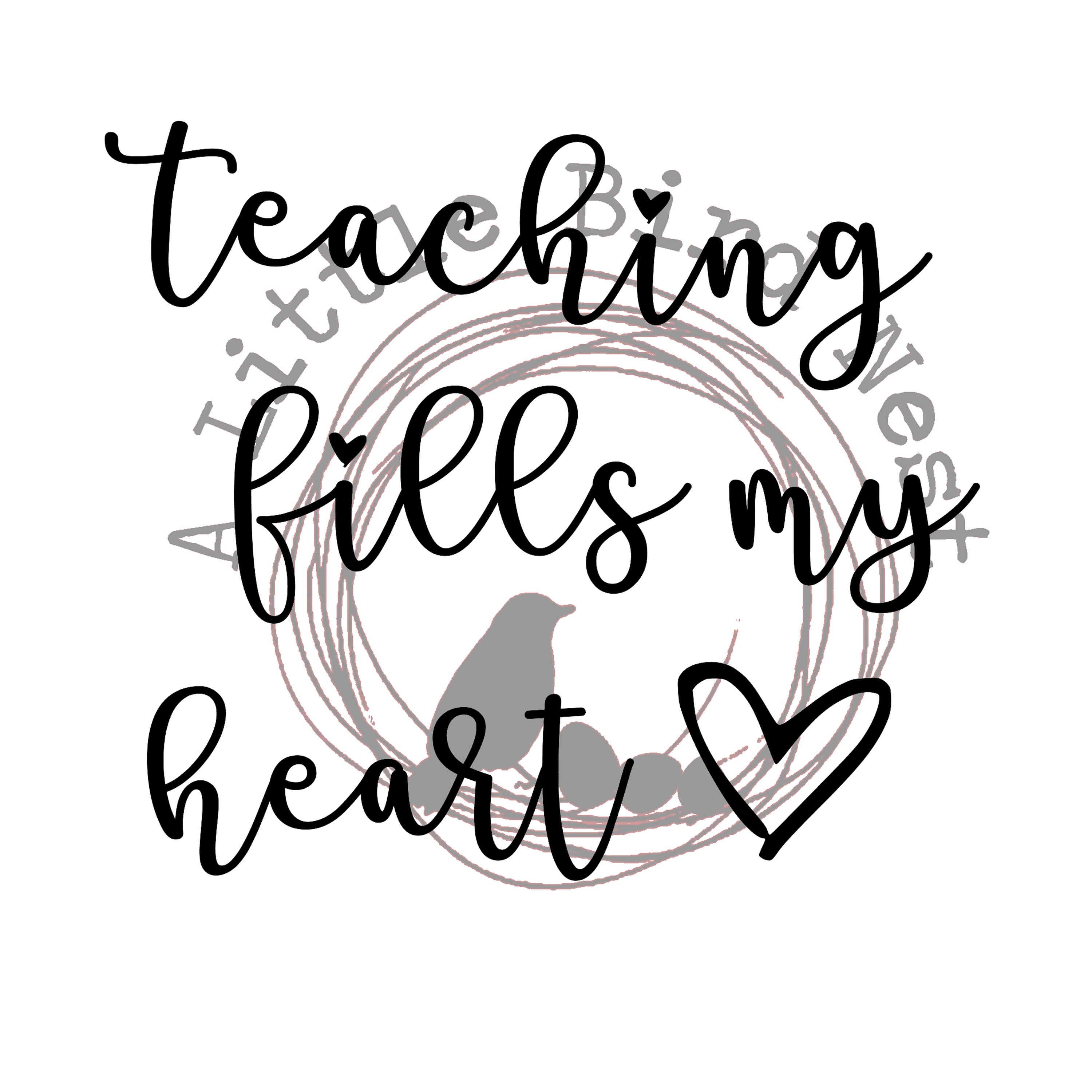 Teaching Fills My Heart SVG - Etsy