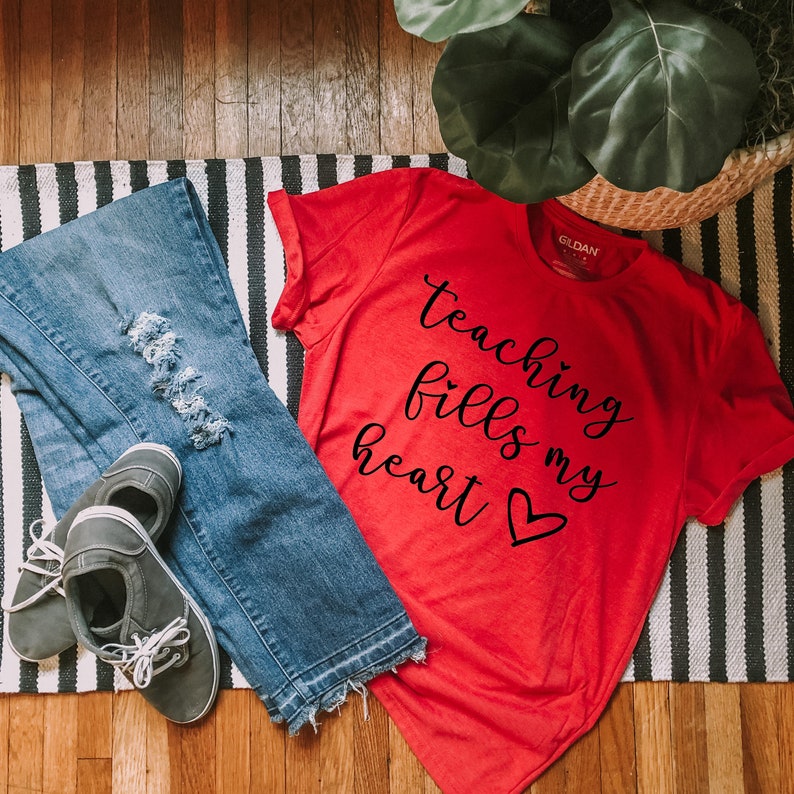 Teaching Fills My Heart SVG - Etsy