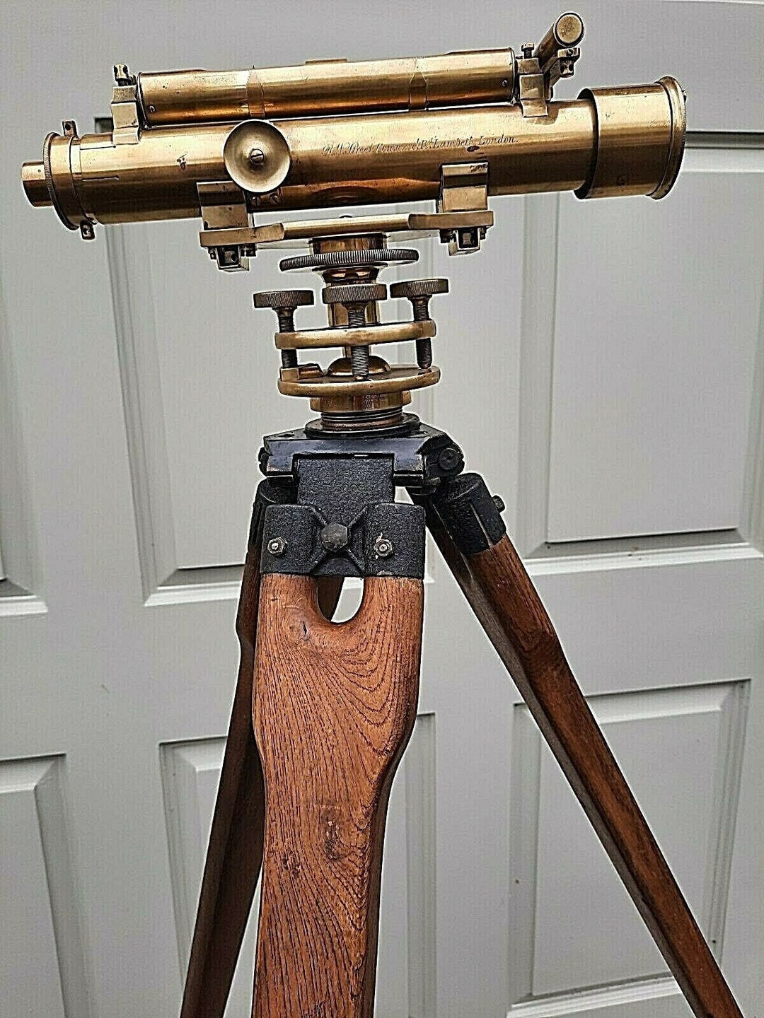 Quality 19th Century Brass Instrument Surveyors Level, R.W Street of ...