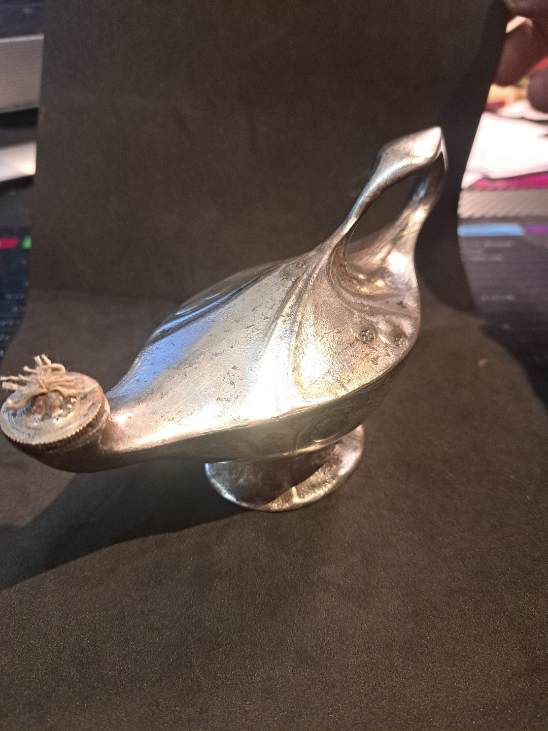 RARE Art Nouveau KAYSERZINN Silver Plated Pewter Table Top Cigar ...