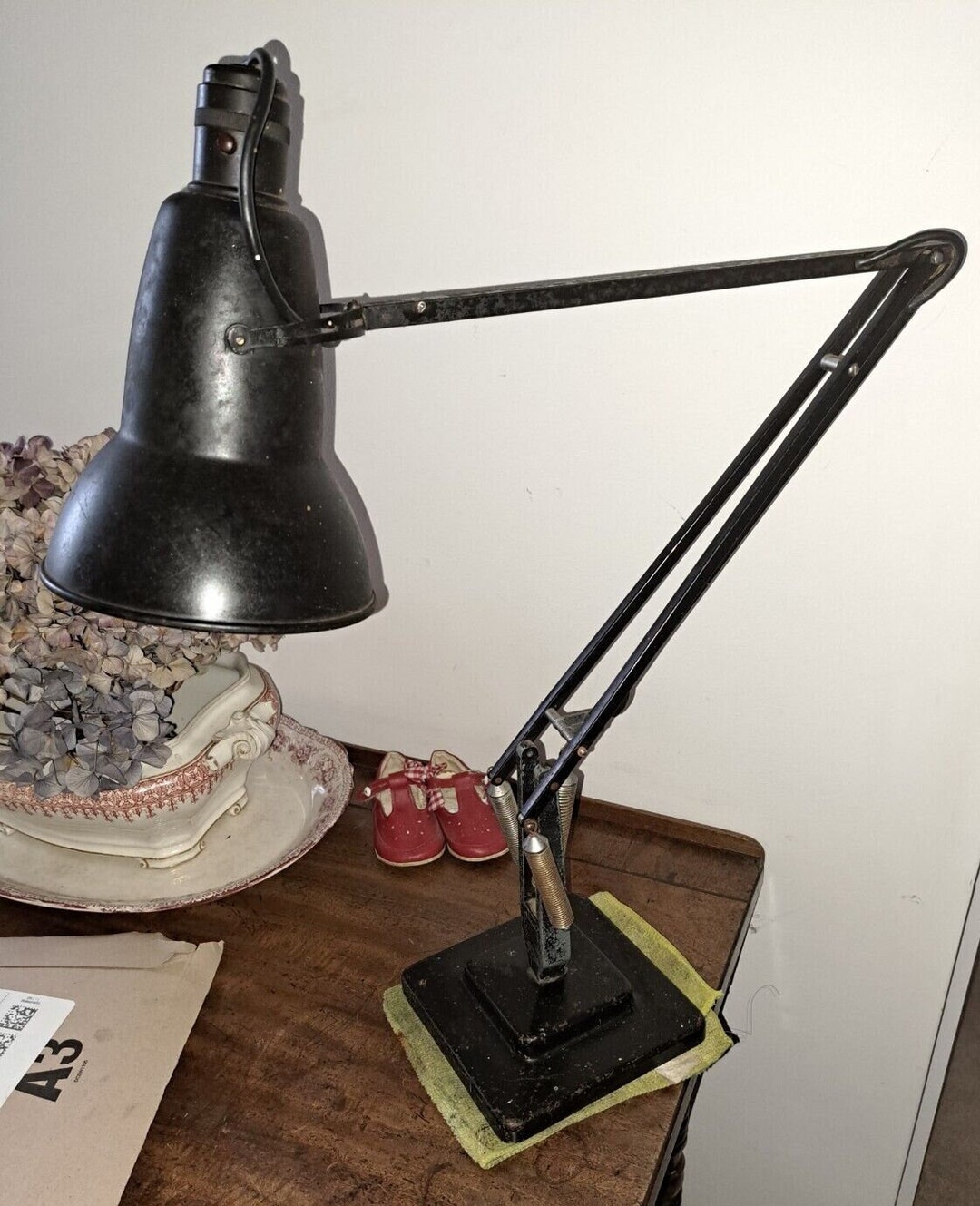 RARE Vintage Herbert Terry 2 Tier Black Anglepoise Lamp the Anglepoise ...
